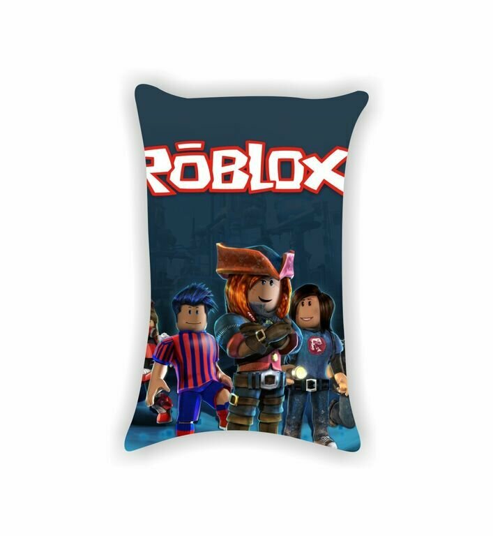 Подушка Роблокс, Roblox №1, Картинка с одной стороны
