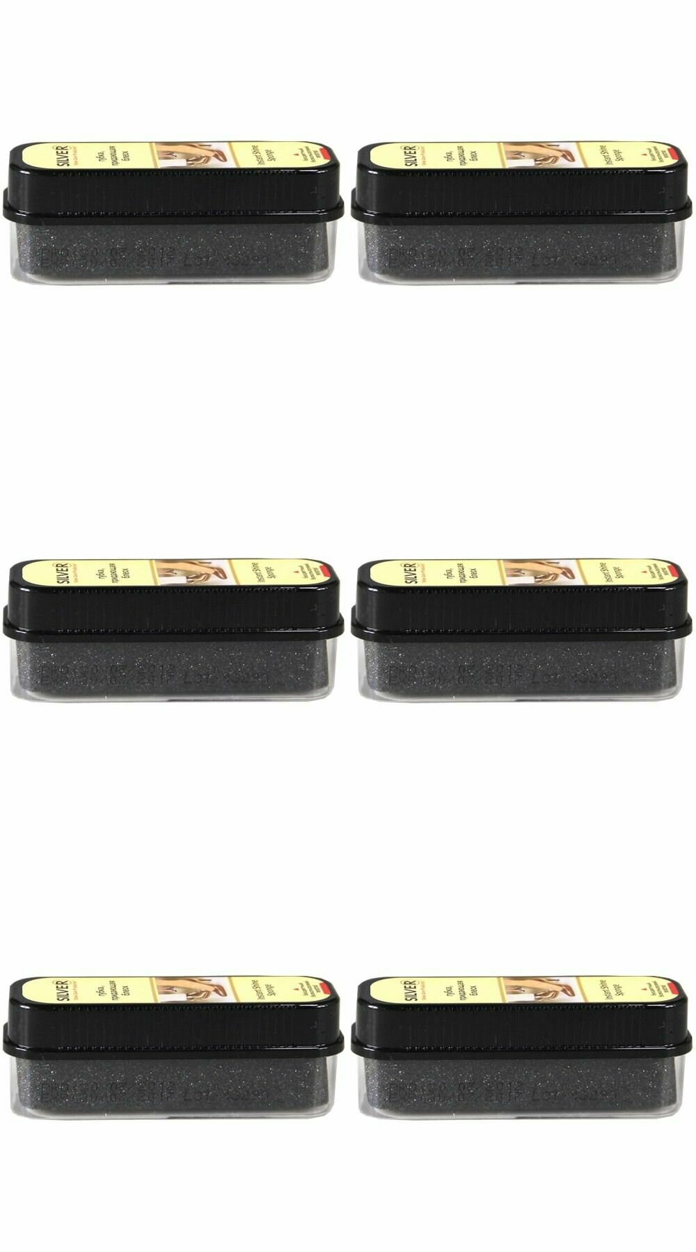 SILVER Губка для обуви Бесцветная, 6 шт