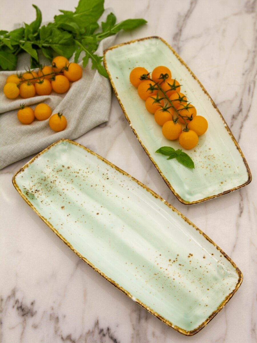 Для сервировки, блюдо для подачи, 2 шт. Большое фарфоровое блюдо