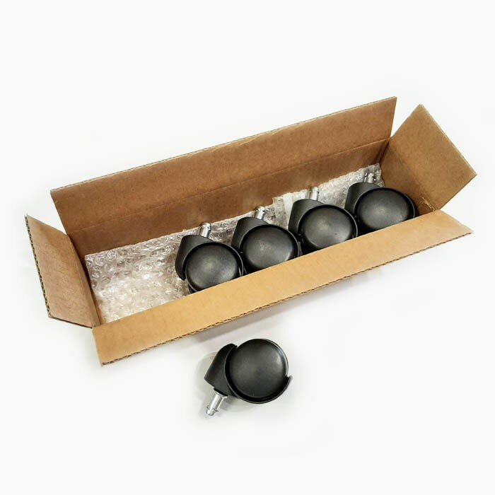 Набор колес для офисного кресла СТАРТ - шток диаметр 11мм, комплект 5шт