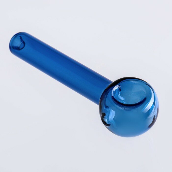 Трубка подарочная, сувенир в подарок «Классическая», из голубого стекла