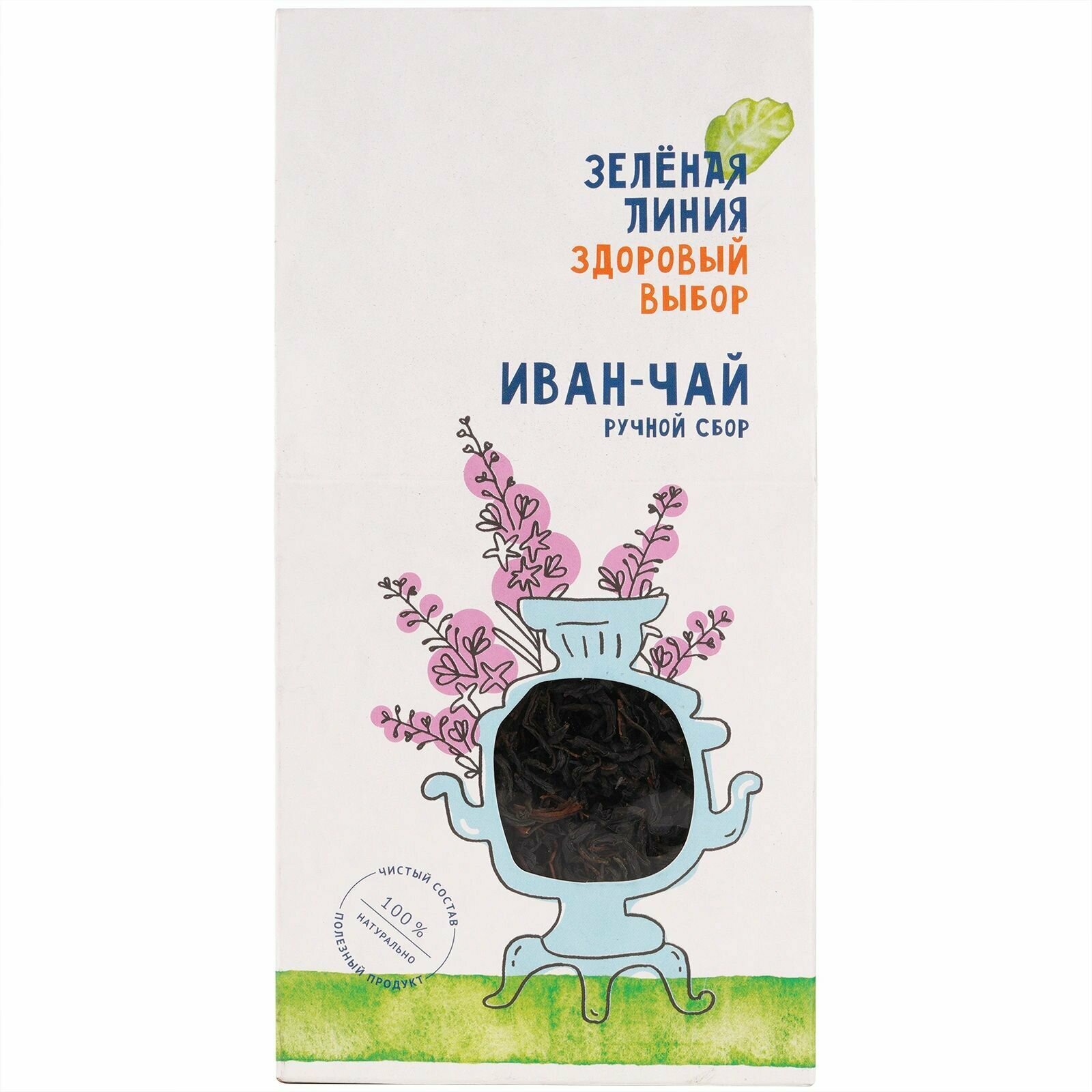 Напиток чайный Иван-чай ферментированный Зелёная Линия, 60г, 6 шт.