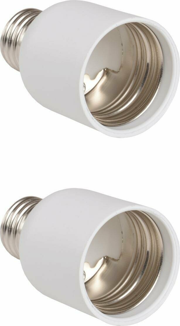 Переходник для патрона IEK E27 на E40 белый (комплект из 2 шт)