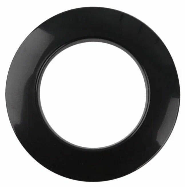 Фурнитура "Sofi" люверсы LP-075 d 48/75 мм СК №02 цв. черный глянец,9 шт.