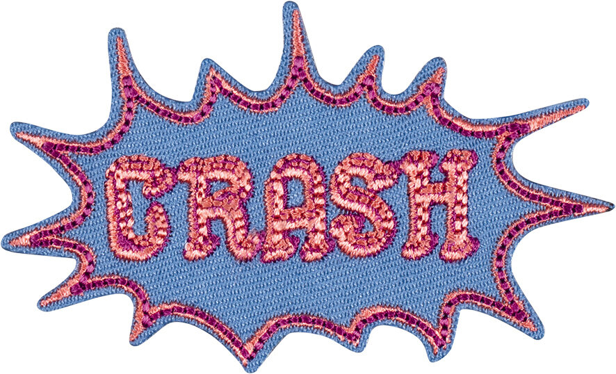 Термоаппликация Crashen 7,5 х 4,5 см синий 0,125 см HKM 42782