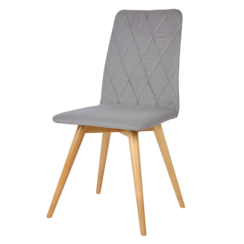 Стул обеденный Polini Home Rio SD, светло-серый - натуральный