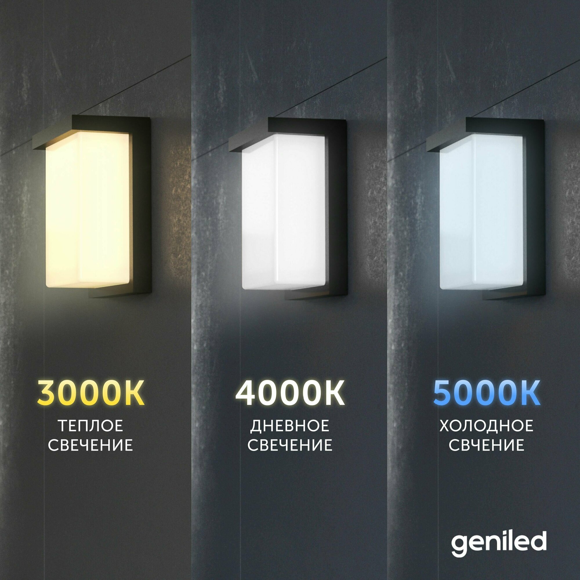 Уличный светильник настенный в стиле лофт / Бра настенный светильник для дома от сети 220 В / Влагозащитный IP66 фонарь с регулировкой цветовой температуры и мощности