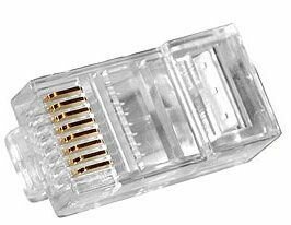 Вилка RJ-45 PLUG3UP6/5 универсальная кат.5e, контакты 6 микродюймов" (100 шт.)