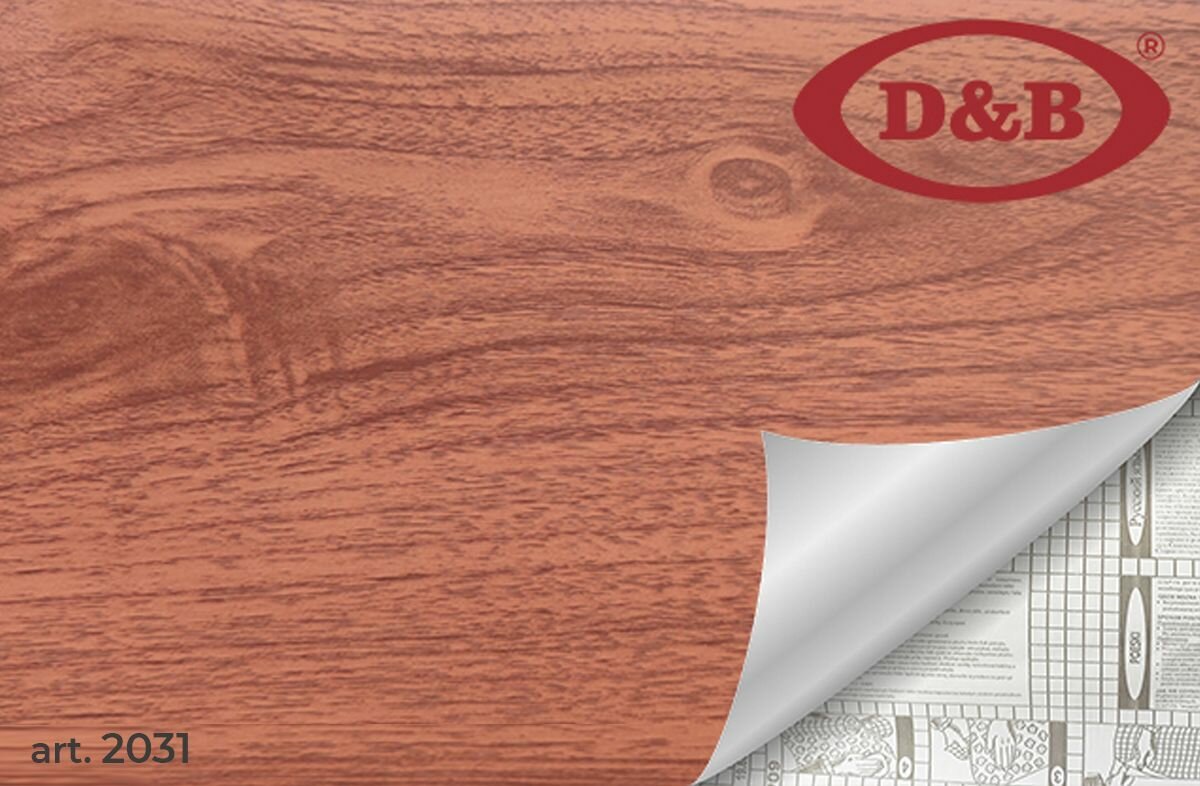 Пленка самоклейка 45смх 8м D&B дерево "Темное" 2031