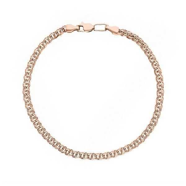 Браслет, красное золото, 585 проба