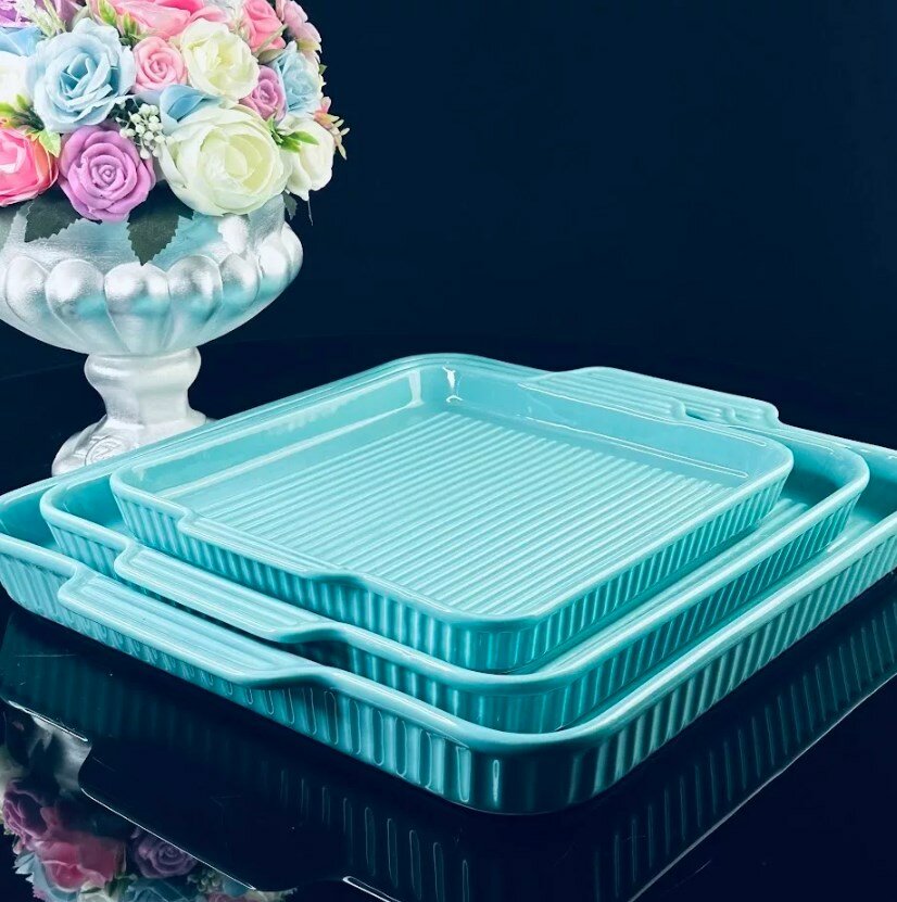 Квадратное блюдо для запекания 25см Фарфор 205-849 118-205-849