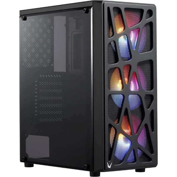 Компьютерный корпус Aerocool/Formula MANA черный без БП ATX 6x120мм 2xUSB 2.0 1xUSB 3.0 audio bott PSU
