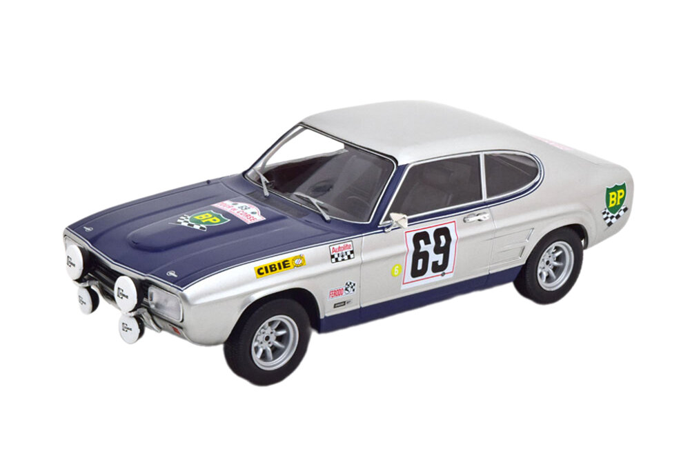 Модель коллекционная MCG Ford capri MK1 2600 gt #69 tour de corse piot/todt 1969