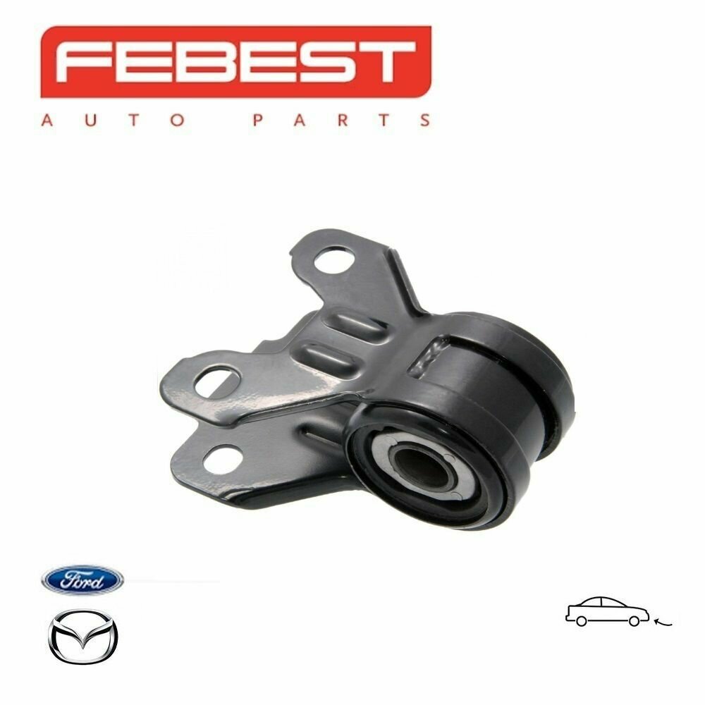 Сайлентблок задний переднего правого рычага FEBEST MZABBLBRH для а/м Ford, Mazda, гидравлический