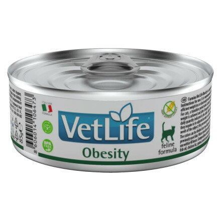 Паштет Vet Life Cat Obesity / для кошек при ожирении, 85 г