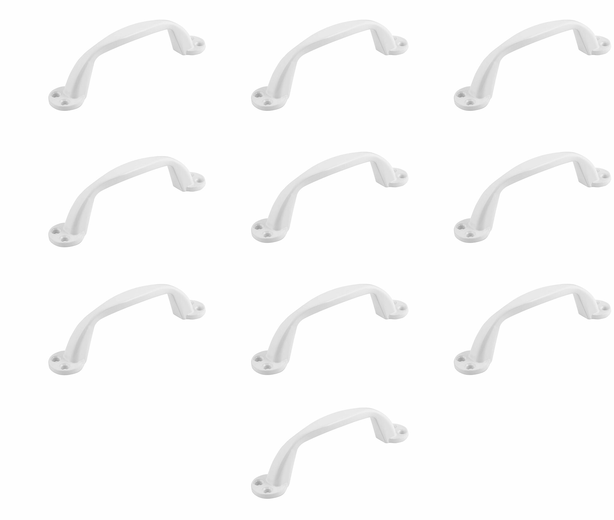 Ручка-скоба Зенит РС100.02 белый (Алюминий) (10 штук)