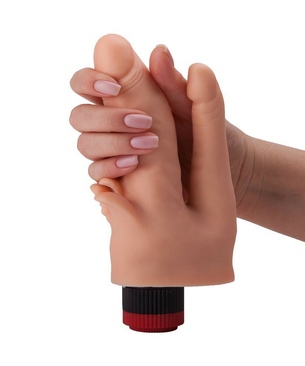 LOVETOY (А-Полимер) Вибратор из ПВХ анально-вагинальный 17 см 114900, телесный