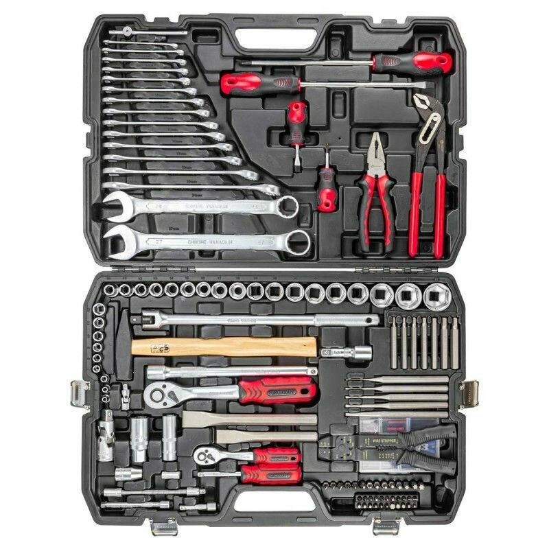 Набор инструментов FORCEKRAFT 139 предметов (1/4", 1/2"), в кейсе