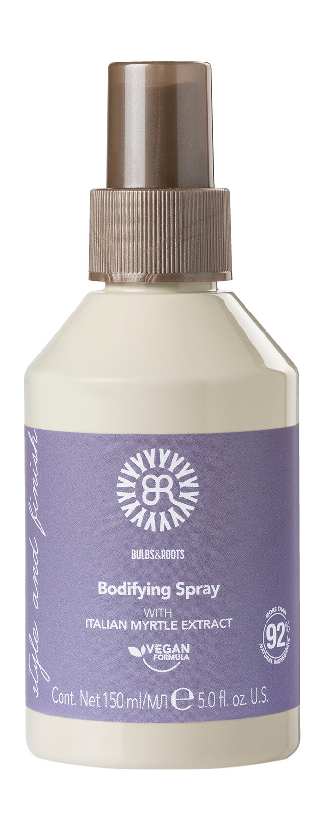 BULBS&ROOTS Спрей для придания объема волосам легкой фиксации с экстрактом мирта, веган, 150 мл