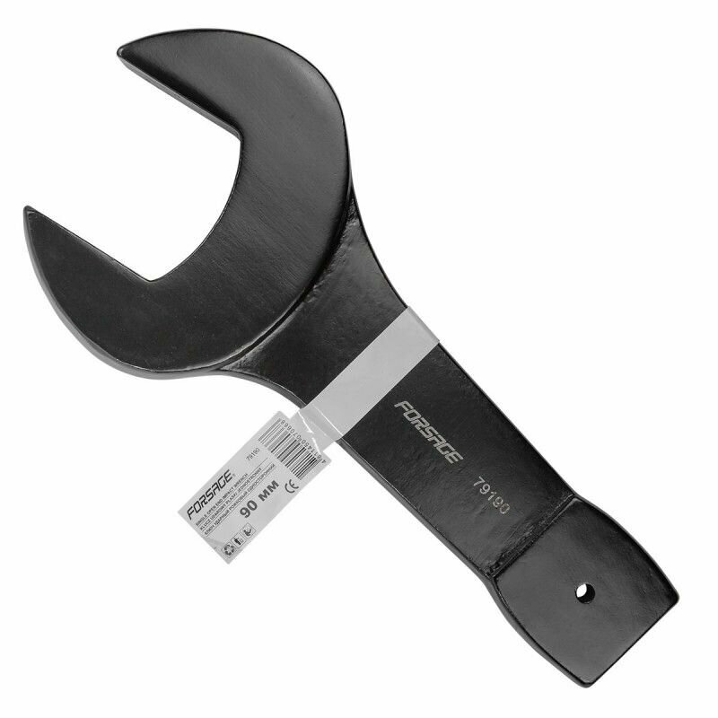 Ключ рожковый Forsage, ударный, односторонний, 90 мм, L-395 мм