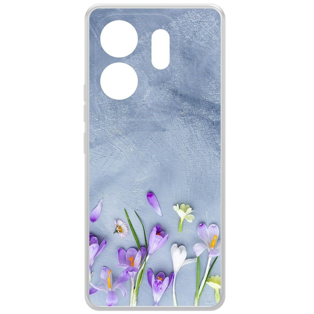Чехол-накладка Krutoff Clear Case Цветочное настроение для INFINIX Zero 30 4G