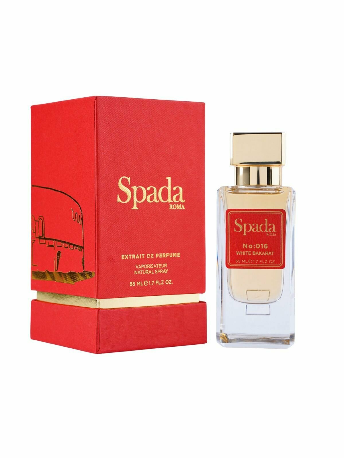 Парфюмерная вода Spada Perfum 016 унисекс White bakarat (M.KURDKJAN 540 ROUGE) 55 ML