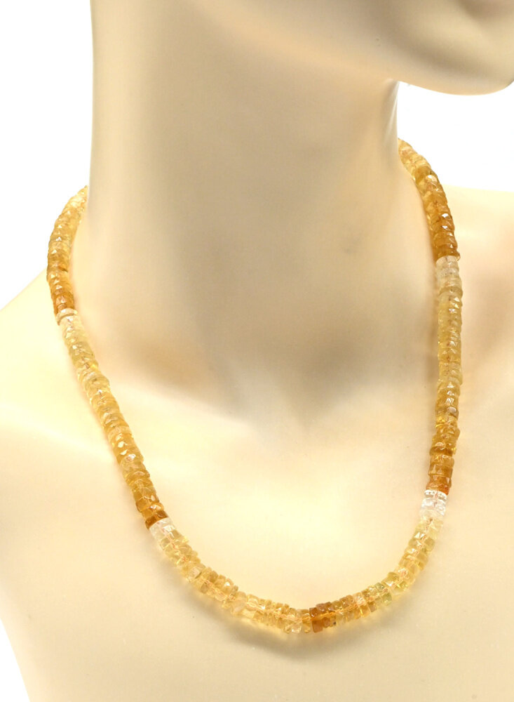 Бусы, цитрин