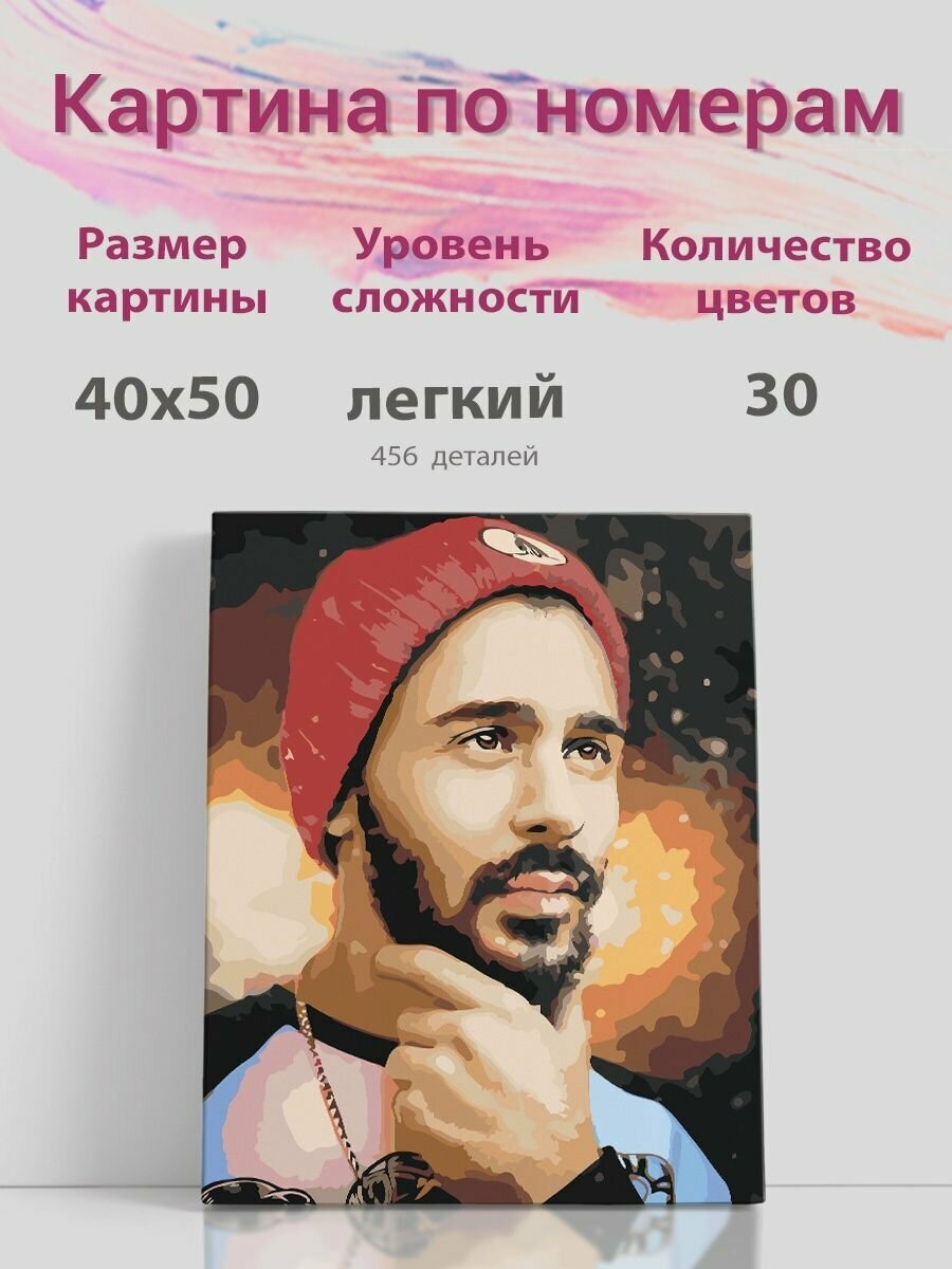 Картина по номерам на холсте с подрамником, Никита Сударь, 40х50 см