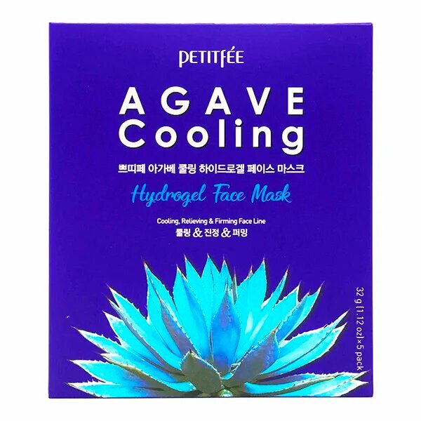 Petitfee Agave Cooling Hydrogel Face Mask Охлаждающая гидрогелевая маска с агавой