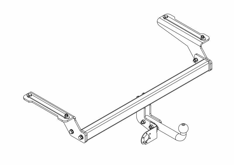 Фаркоп на Haval F7 2019- (без электрики, паспорт/сертификат в комплекте) Автос. HV 03