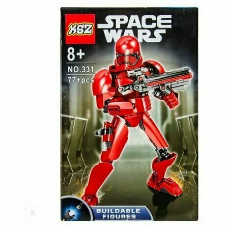 Конструктор SPACE WARS 331 Красный Штурмовик Звездные войны штурмовика, 77 дет