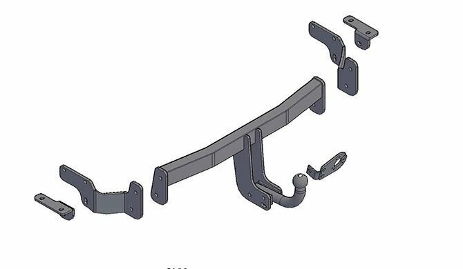 Фаркоп для Hyundai Santa Fe (3) универсал с 2012 г. в. / KIA Sorento 2012-2015 г. в. (2-поколение) (без электрики) (паспорт и сертификат) Трейлер.7231