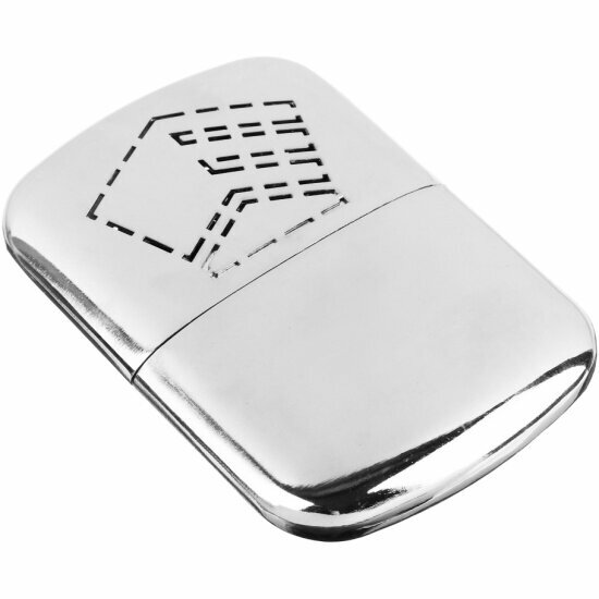 Ермак Грелка каталитическая для рук, чехол в комплекте, 9,8х6,8х1,6см, цинковый сплав