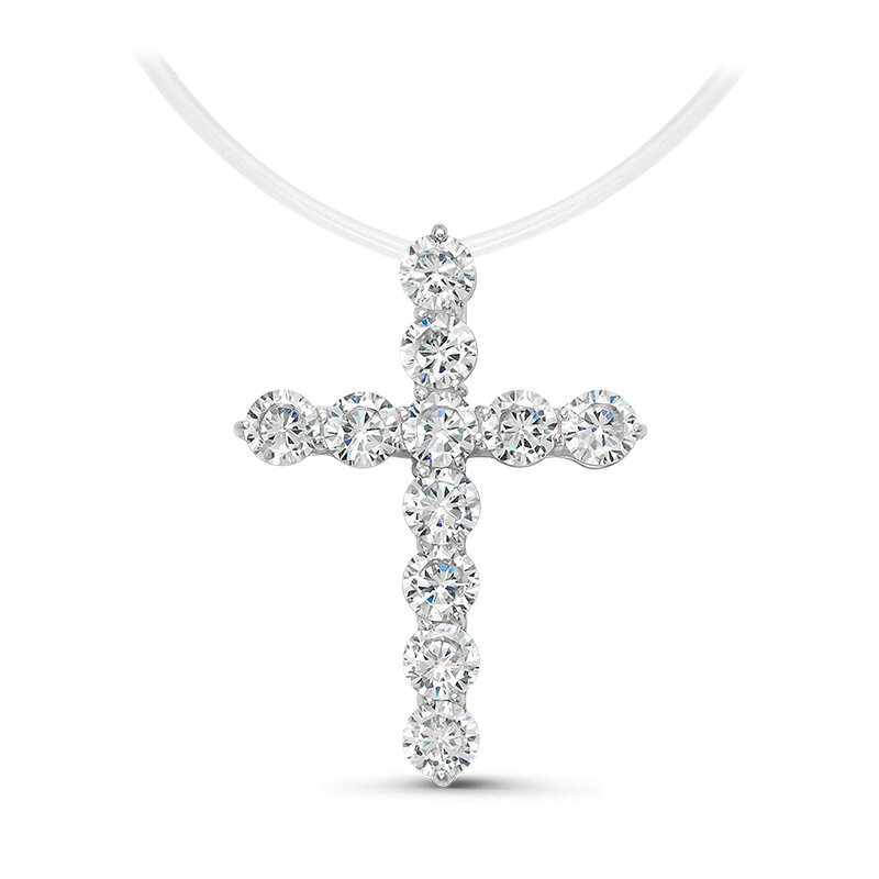 Колье, серебро, 925 проба, фианит