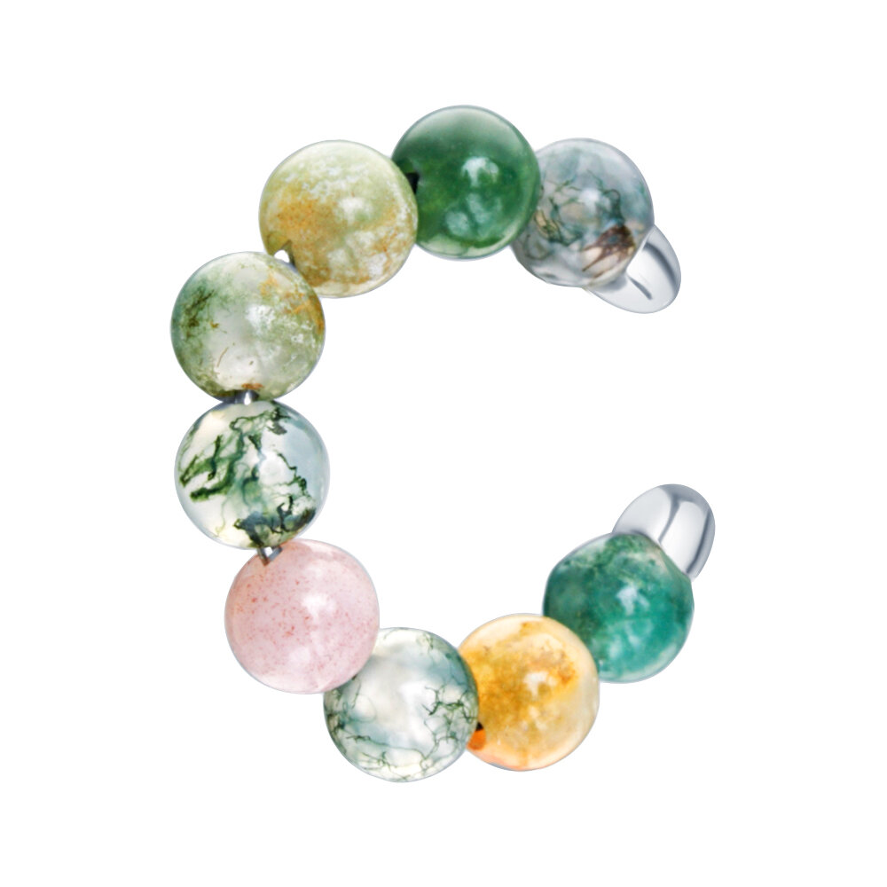 Серьги, серебро, 925 проба, агат