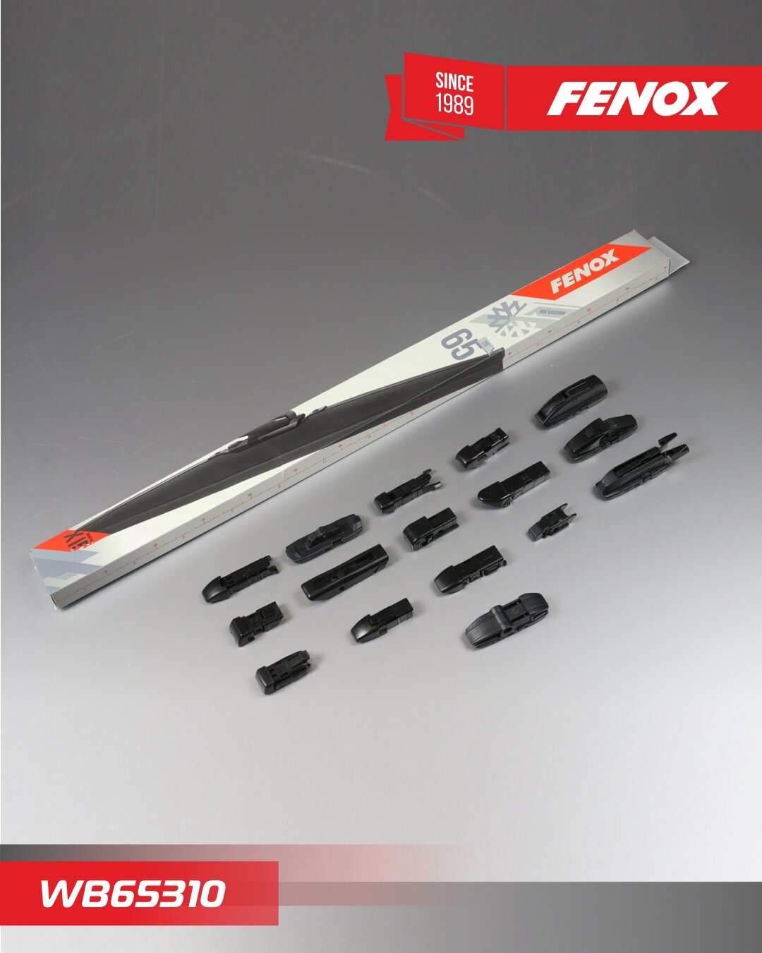Щетка стеклоочистителя FENOX 650мм (26') зимняя; Крепление: 15 в 1