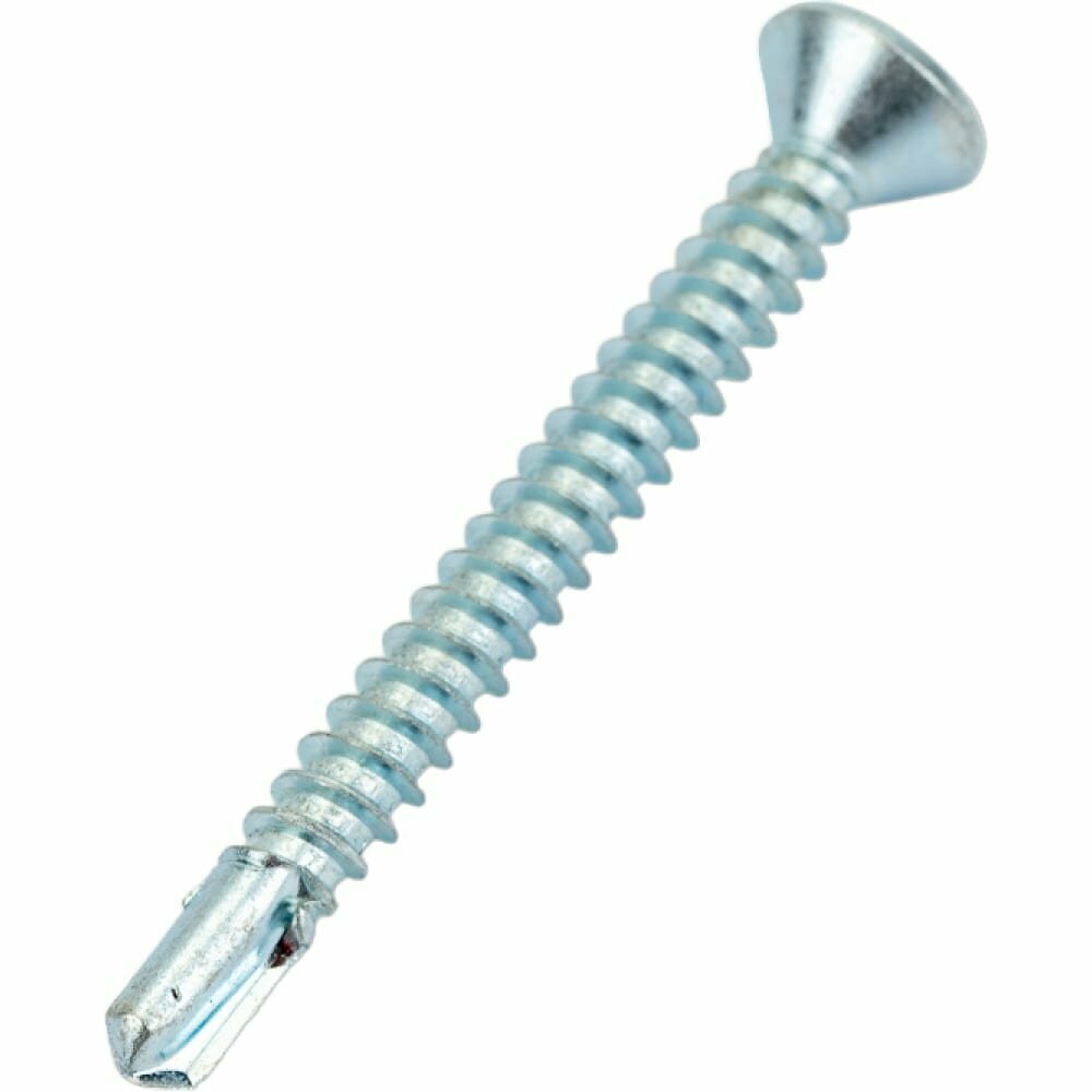 Саморез ZAMETAL 4,8x45 со сверлом и потайной головкой, DIN 7504Р, оц, уп.