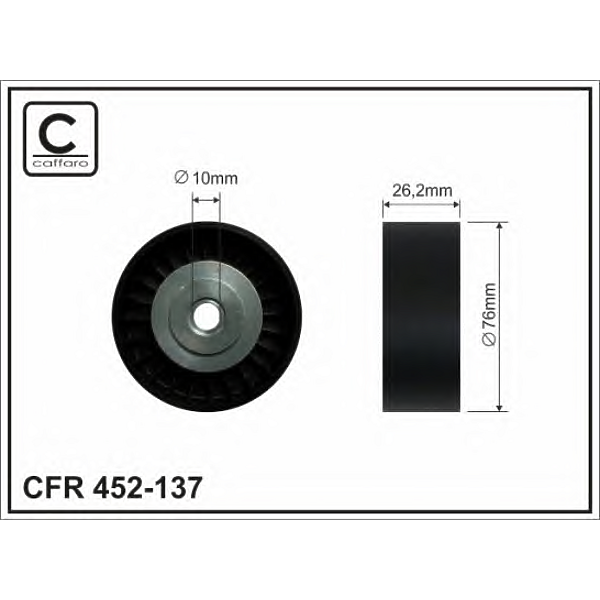 CAFFARO 452-137 (03F145276) ролик натяж-ля ремня