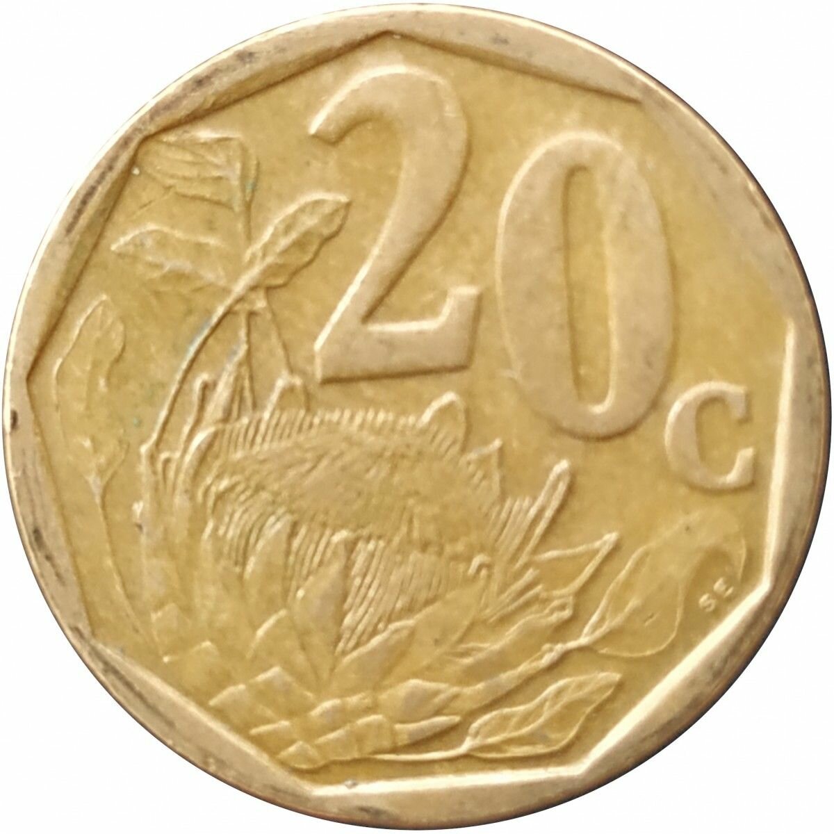 20 центов 2003 ЮАР из оборота