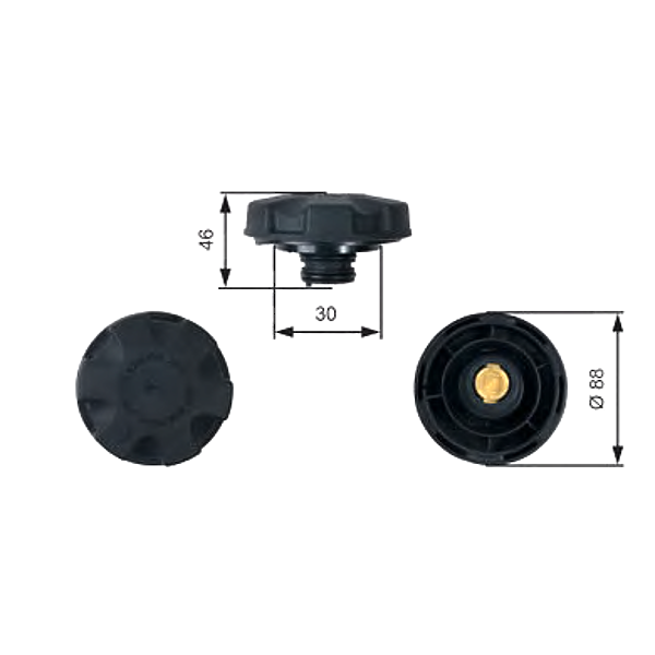 GATES RC248 (1414250200 / 17137516004 / 20929607) крышка системы охлаждени BMW (БМВ) 3(e90) / 5(e60) / 5(f10) / 6(e64) / 6(f12)