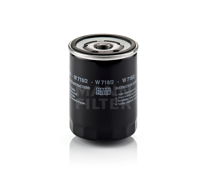 MANN-FILTER W718/2 (1109W7 / 116440603000 / 4434895) фильтр масляный Alfa romeo (Альфа ромео) 145, 146 94-01, 155 93-97, 164 87-98,