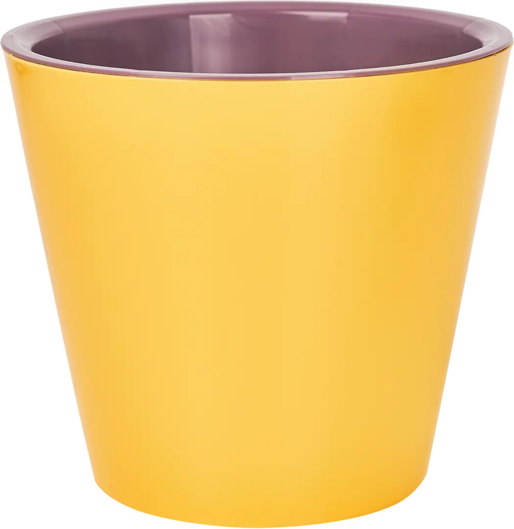 Горшок цветочный Ingreen London 12.6 h11.3 см v1 л пластик спелая груша