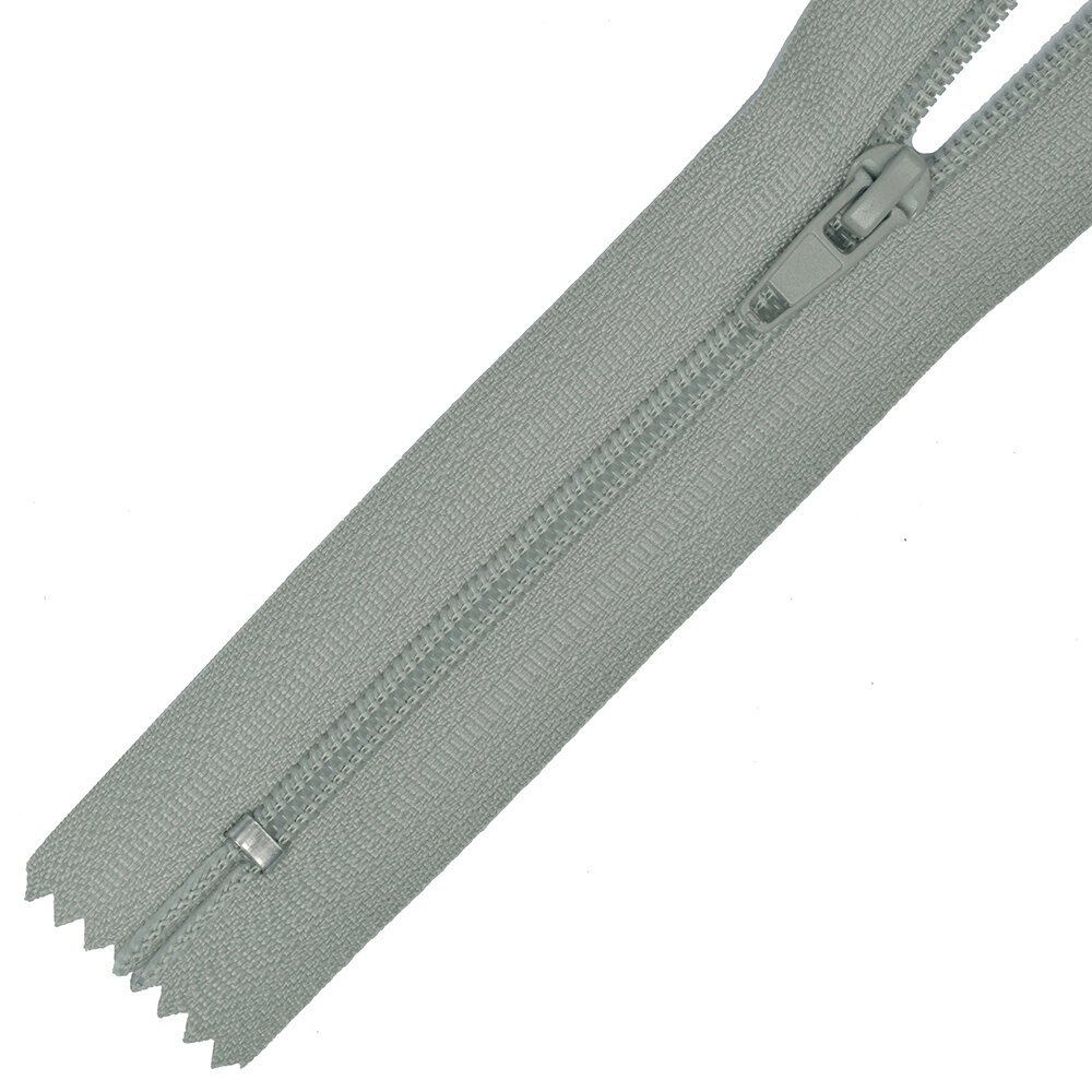 Молния MaxZipper брючная №4 замок автомат, 20см н/р цв. F317 серый уп.100шт