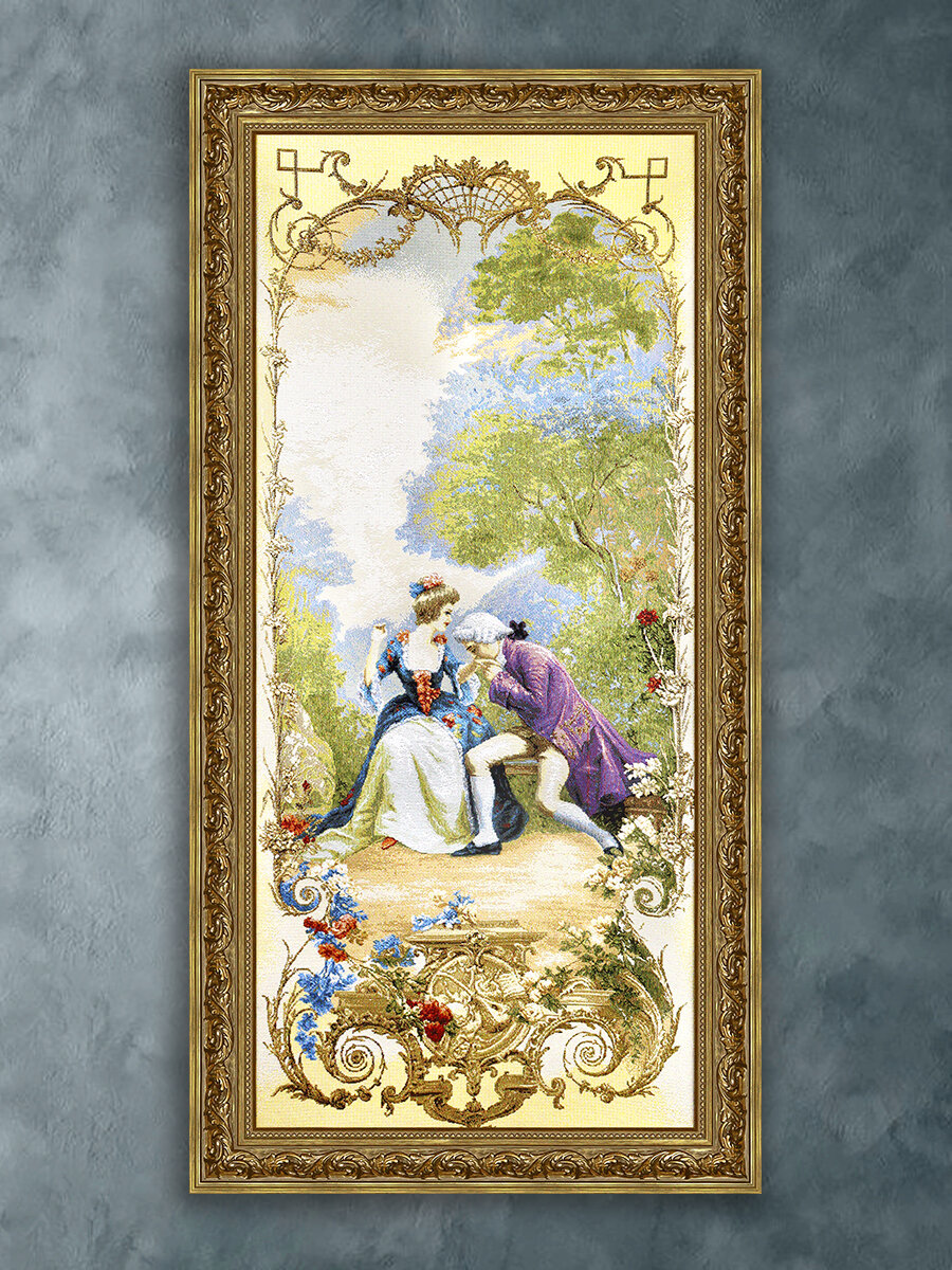 Картина из гобелена Декарт пано гобеленовое в раме на стену тканый гобелен