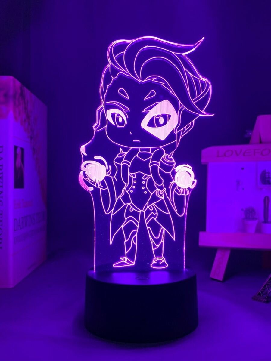 Ночник Игра Овервотч - Overwatch. Подарок геймеру — декор для игровой комнаты с символикой популярных игр, узнаваемыми персонажами и атмосферой киберспорта.