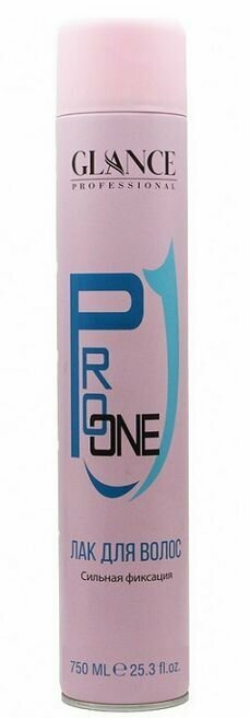 Glance Professional Лак для волос PRO ONE HAIR Сильная Фиксация 750мл