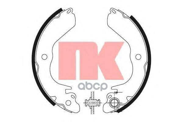 Колодки тормозные барабанные Colt/Lancer 88- Nk арт. 2730533