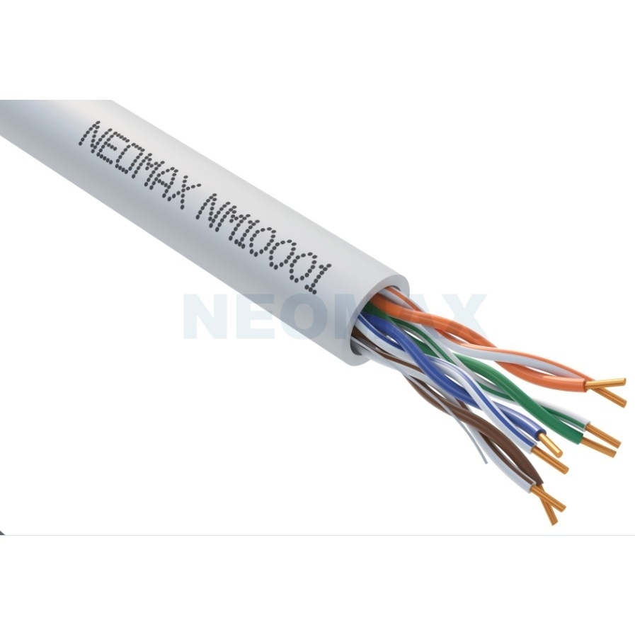 Кабель NEOMAX [NM10001] U/UTP cat.5e 4 пары (305 м) 0.486 мм (24 AWG) Медь PVC jacket