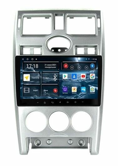 Автомагнитола с рамкой 2 din 9 дюймов для Lada Priora 1 2007-2013 / Android 2Gb+32Gb / GPS / Bluetooth / Wi-Fi / FM-радио