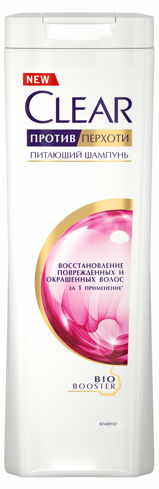 Шампунь для волос Clear Восстановление поврежденных и окрашенных волос Clear, 400 мл